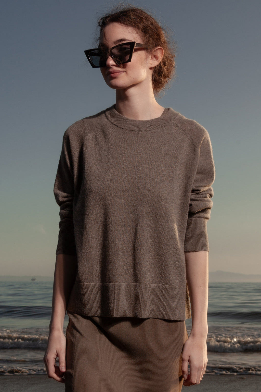 Daily Sweater - Stone – Heidi Merrick