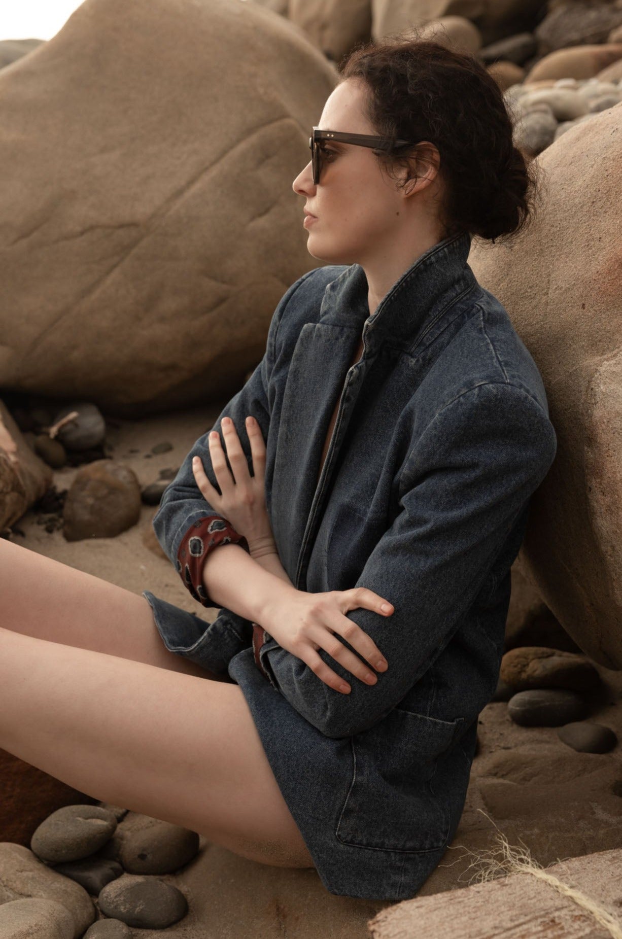 Neil Blazer - Denim | Heidi Merrick