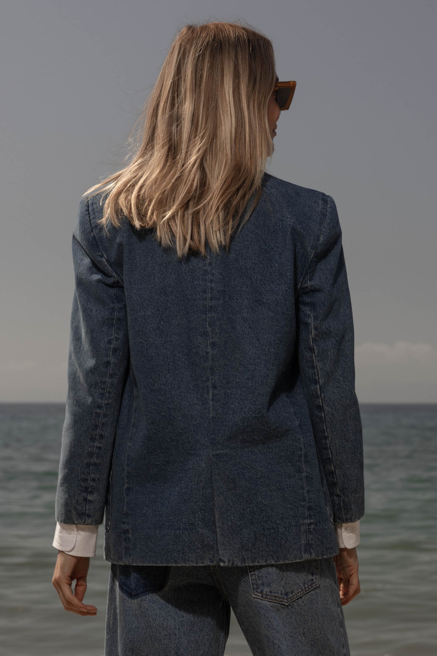 Neil Blazer - Denim – Heidi Merrick