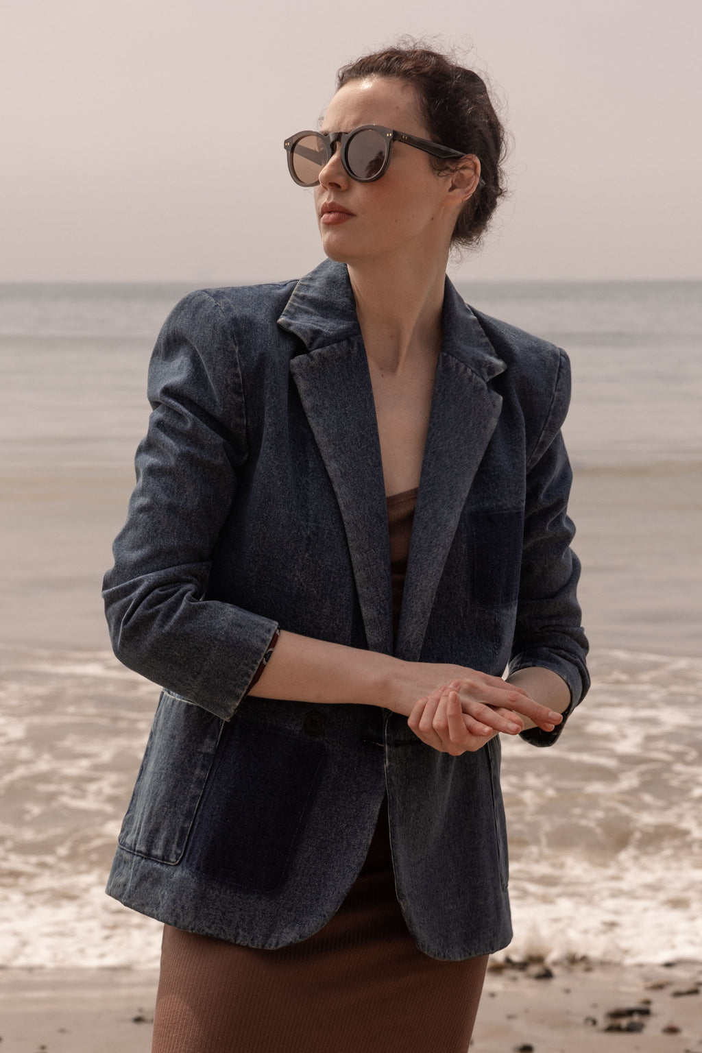 Neil Blazer - Denim | Heidi Merrick