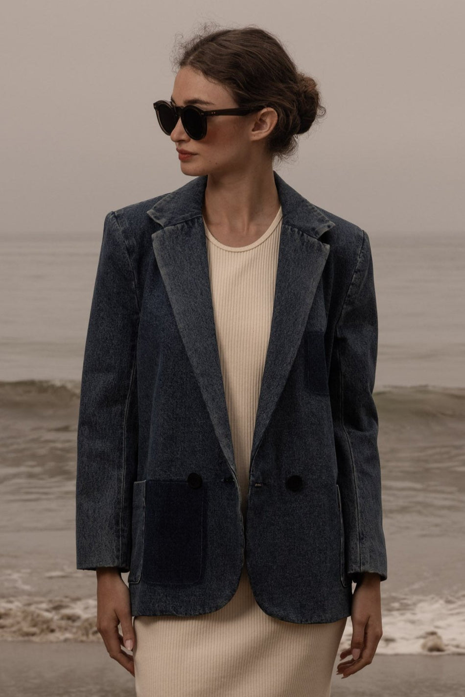 Neil Blazer - Denim – Heidi Merrick